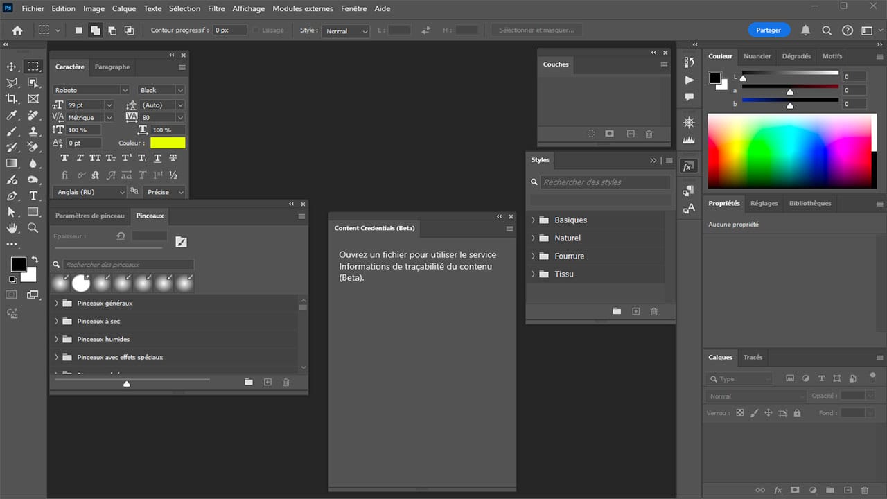 L'espace de travail de Photoshop - Vincent Eysseric photo - formateur ...